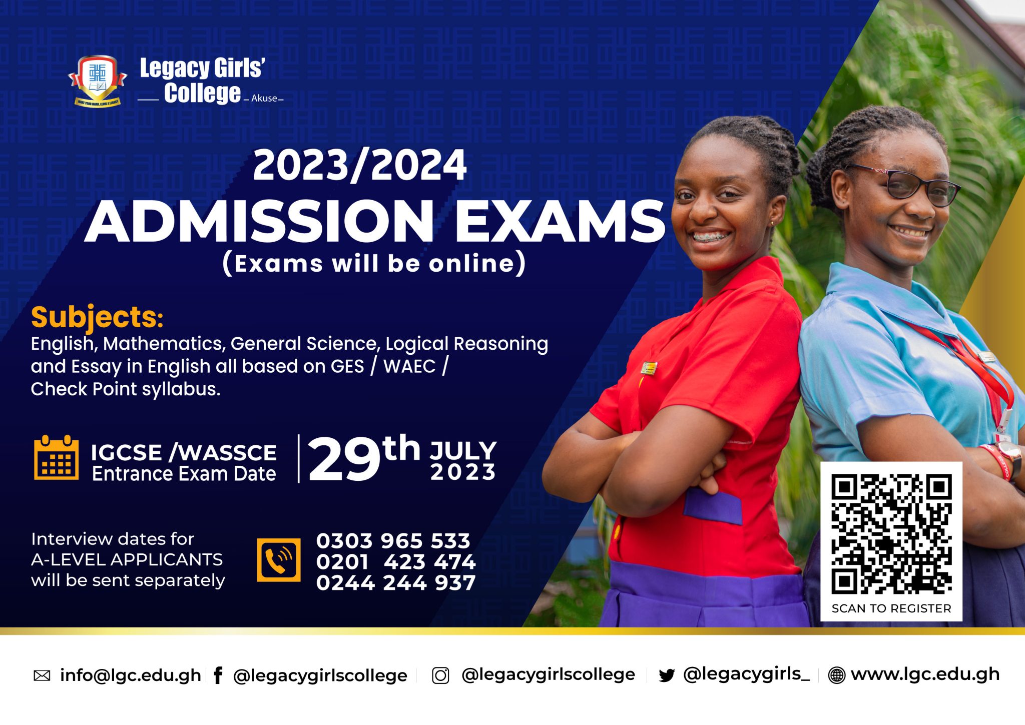 LEGACY GIRLS' COLLEGE – Make Your Mark, Leave A Legacy